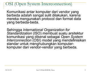 jarkom( jaringan komunikasi) Osi dan komp | PPT