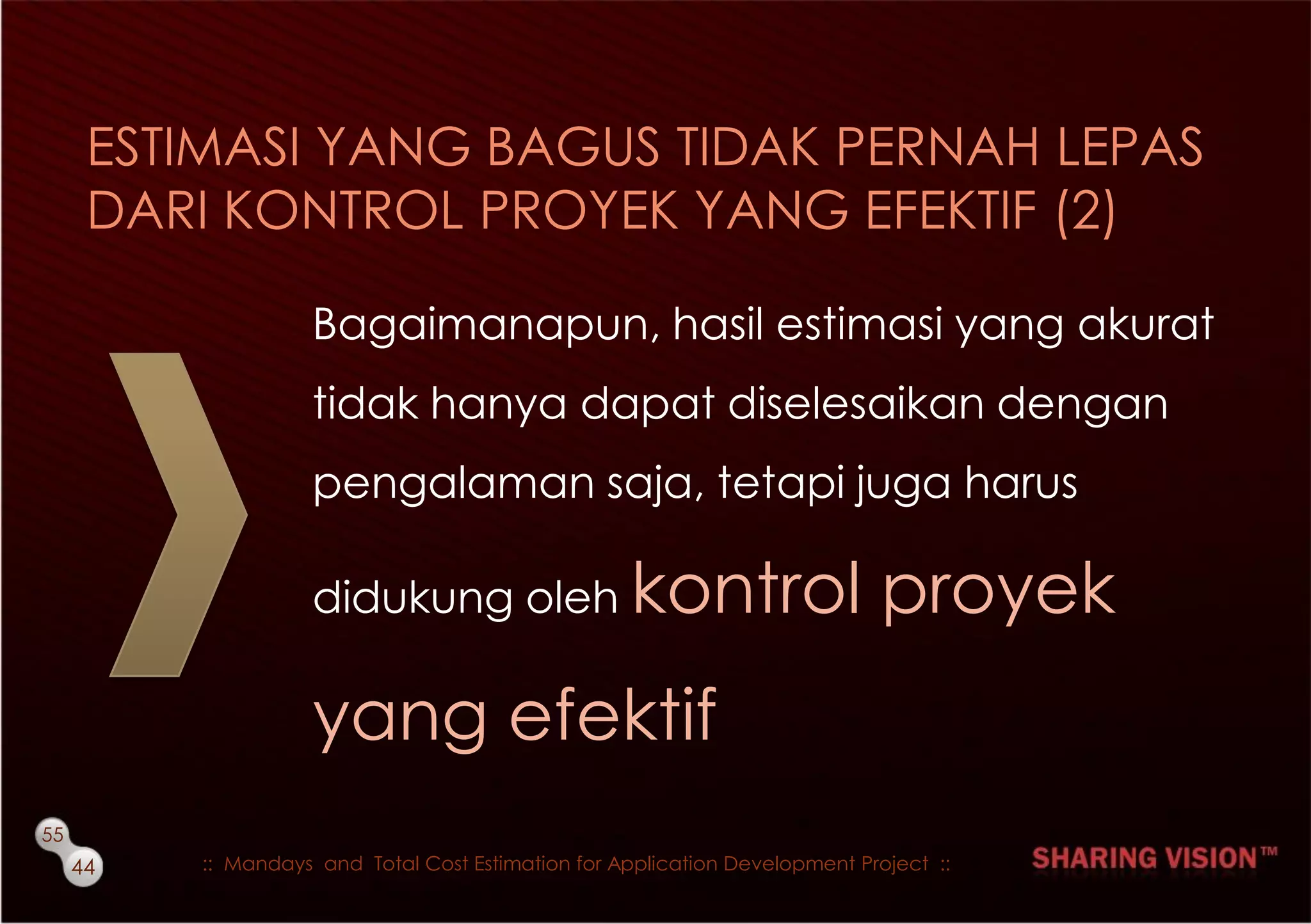 Mandays Dan Total Cost Estimation For Application Development Project | PDF