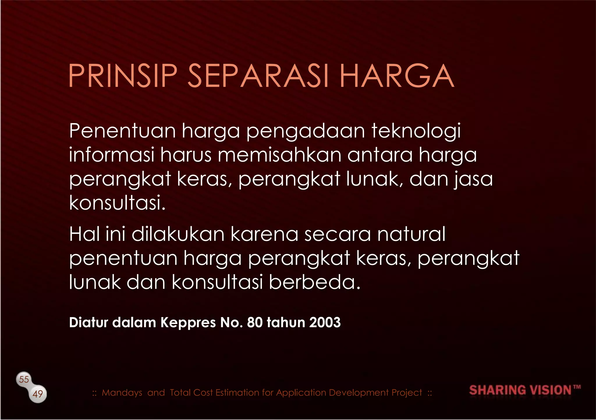 Mandays Dan Total Cost Estimation For Application Development Project | PDF