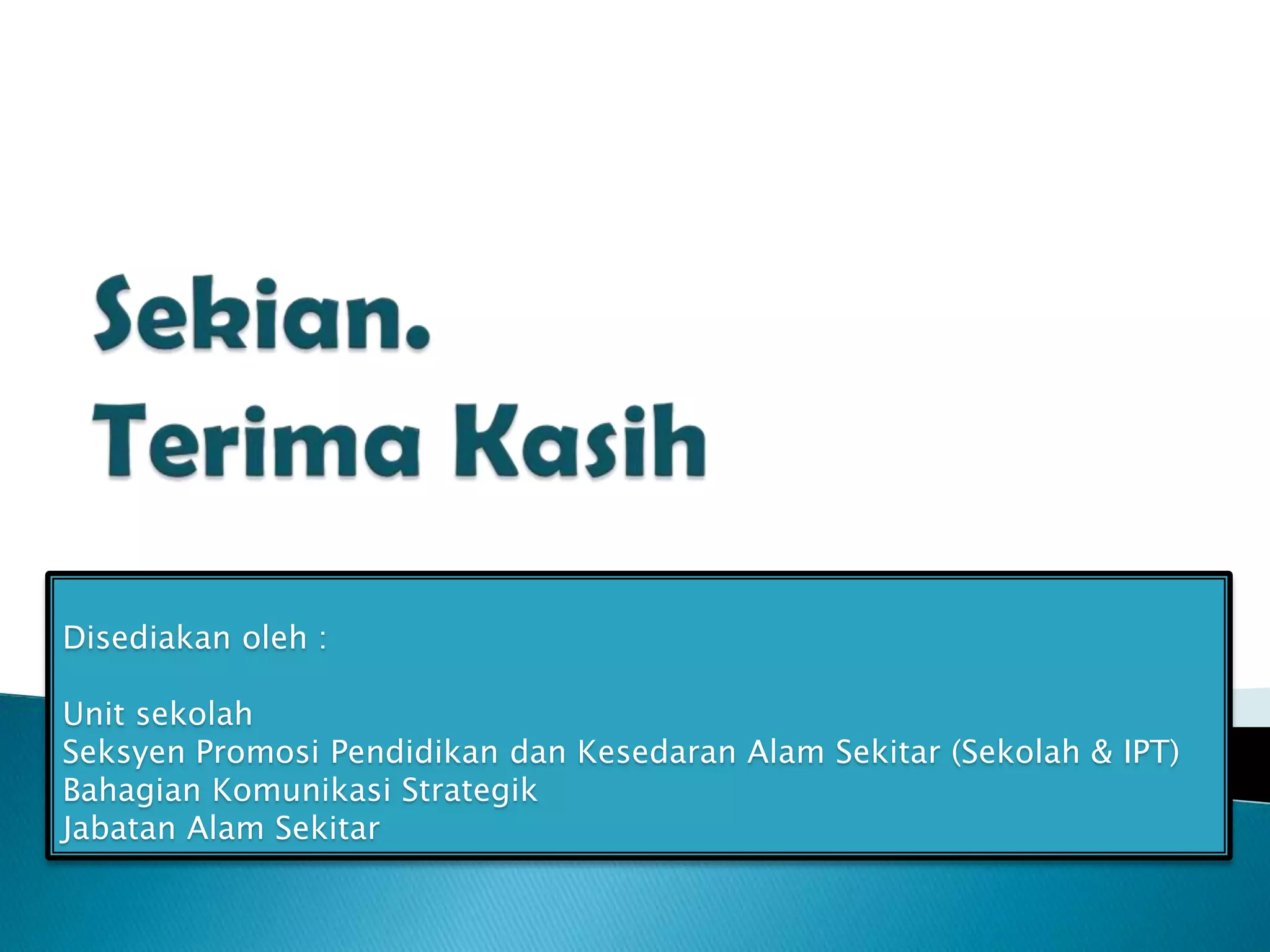 pengenalan sekolah lestari | PPT
