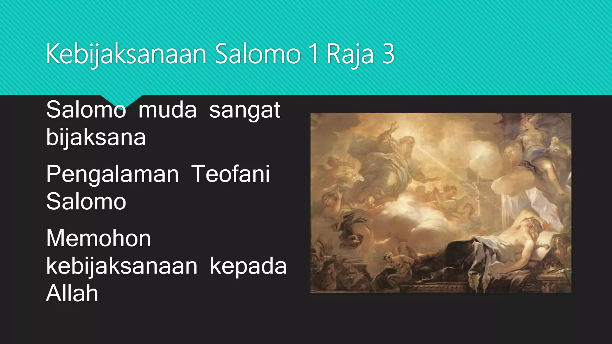 Sesi 10. Kitab Raja-Raja dan figur Salomo dan proyek mercusuar kerajaan ...