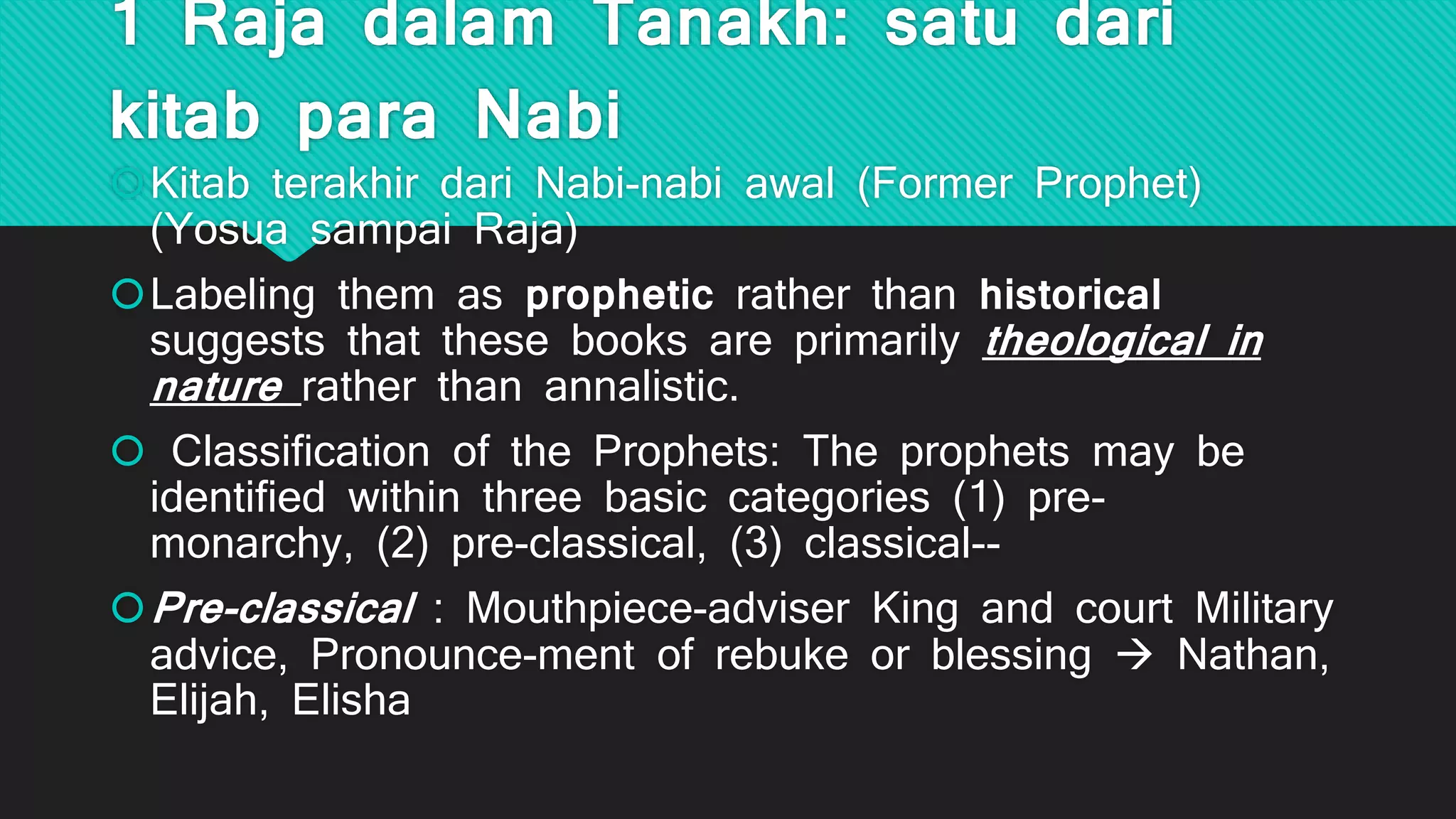 Sesi 10. Kitab Raja-Raja dan figur Salomo dan proyek mercusuar kerajaan ...