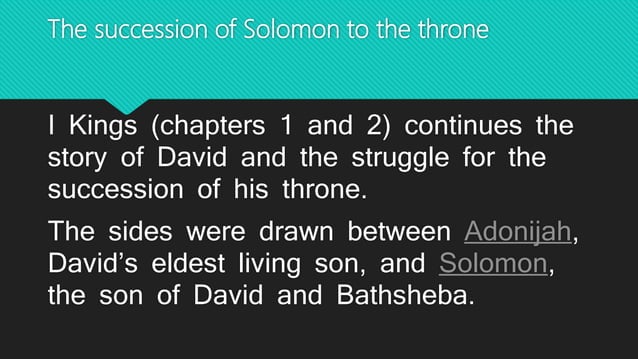 Sesi 10. Kitab Raja-Raja dan figur Salomo dan proyek mercusuar kerajaan ...