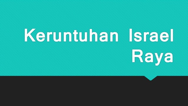Sesi 10. Kitab Raja-Raja dan figur Salomo dan proyek mercusuar kerajaan ...