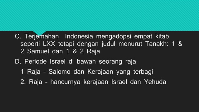 Sesi 10. Kitab Raja-Raja dan figur Salomo dan proyek mercusuar kerajaan ...