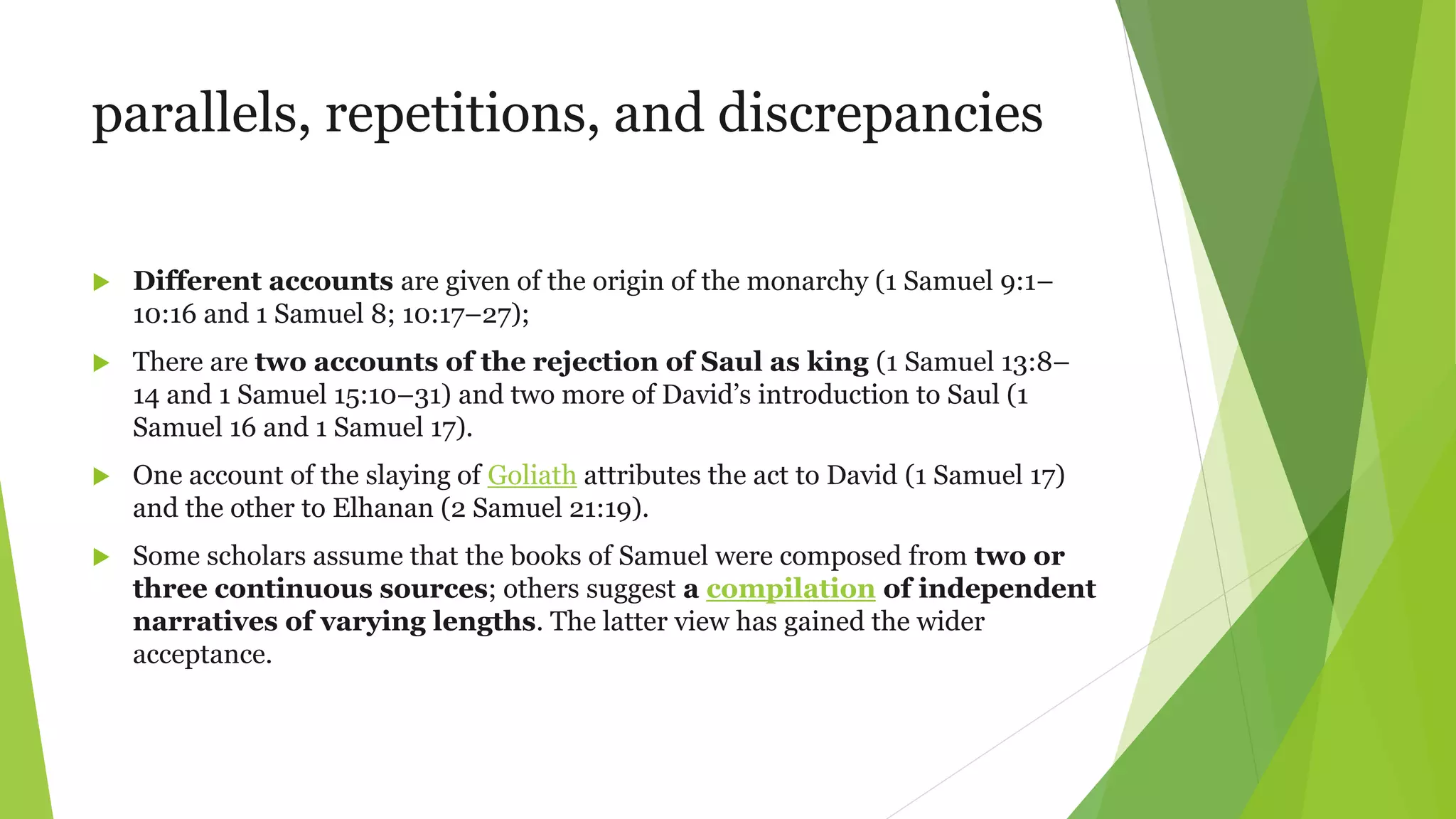 Sesi 10 pengantar kitab samuel | PPT