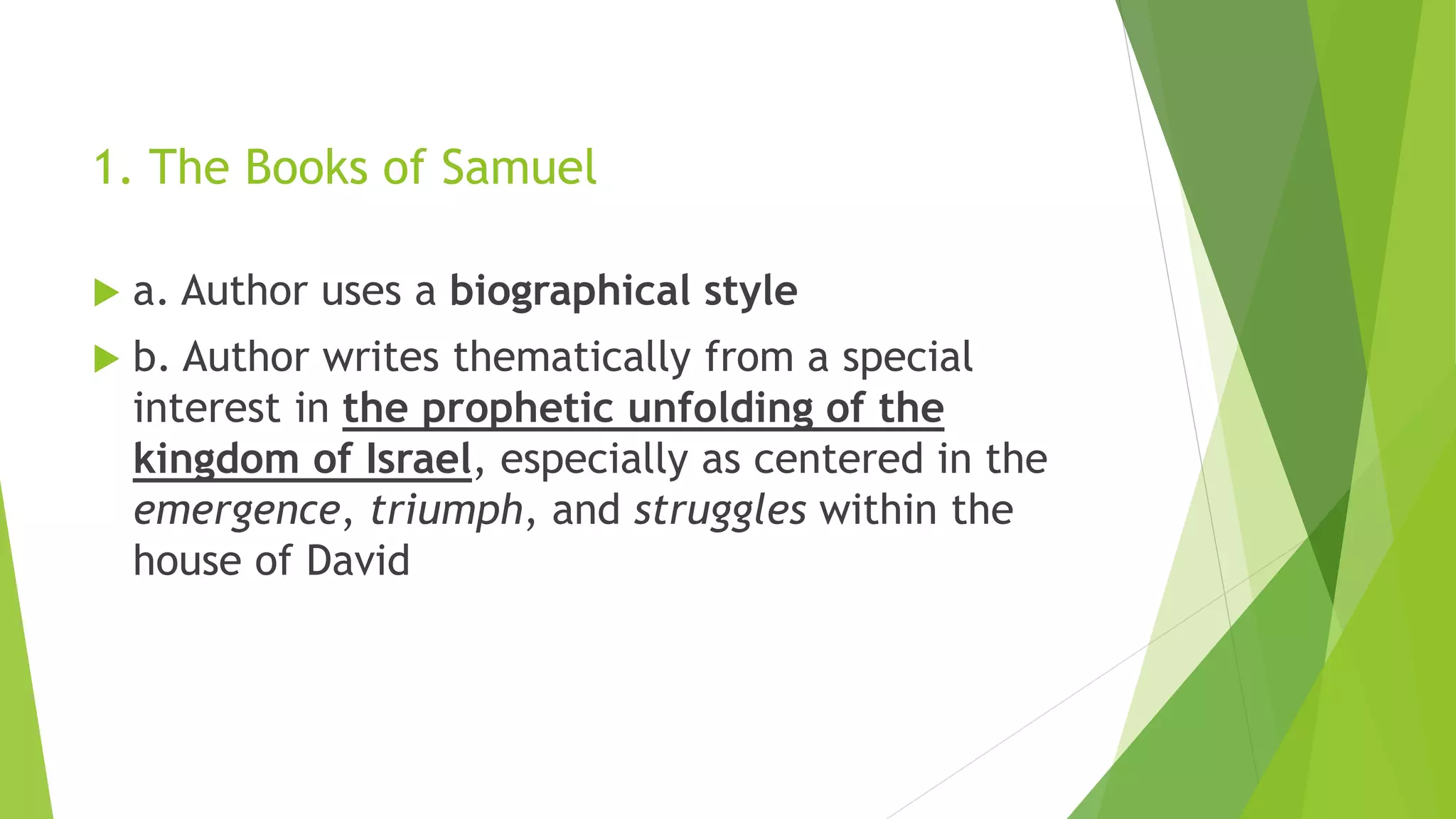 Sesi 10 pengantar kitab samuel | PPT