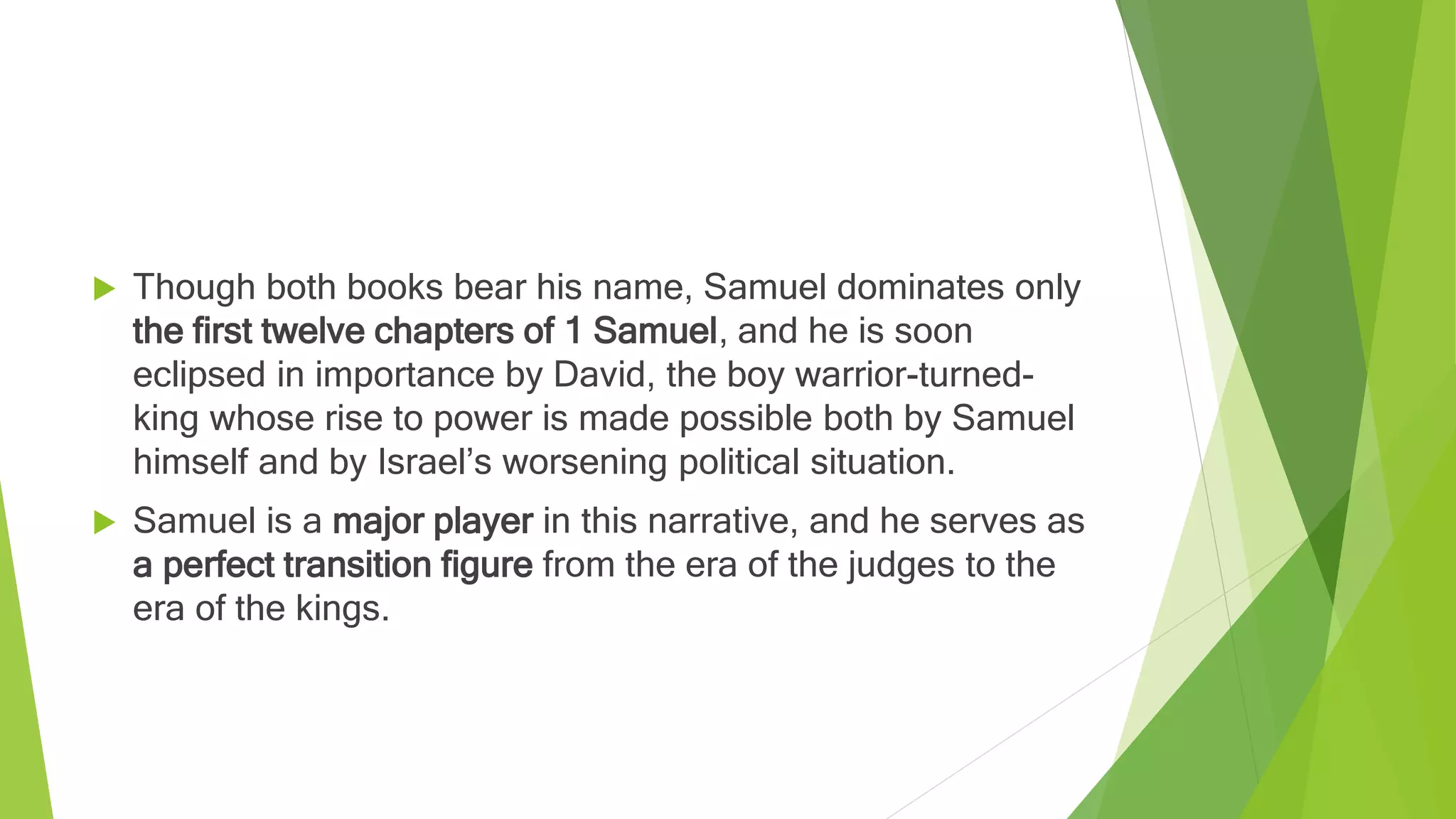 Sesi 10 pengantar kitab samuel | PPT