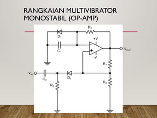 konsep dasar multivibrator, rangkaian elektronik terpadu | PPTX