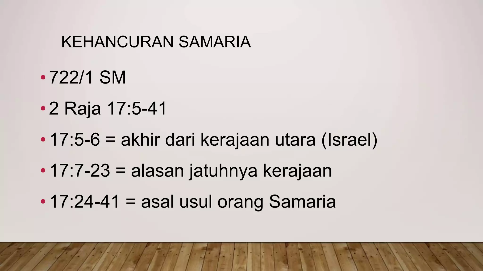 Sesi 12. Kerajaan Israel (Utara) dan Yehuda (.ppt