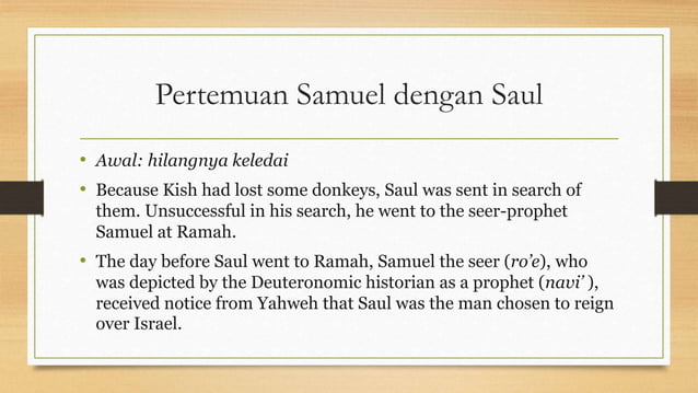 Sesi 12 figur samuel dan saul dalam kitab samuel | PPTX