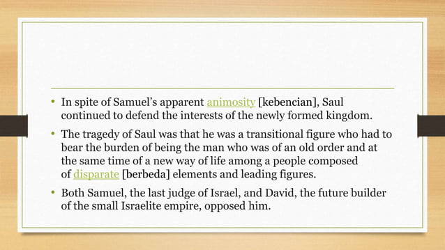 Sesi 12 figur samuel dan saul dalam kitab samuel | PPTX