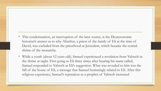 Sesi 12 figur samuel dan saul dalam kitab samuel | PPTX