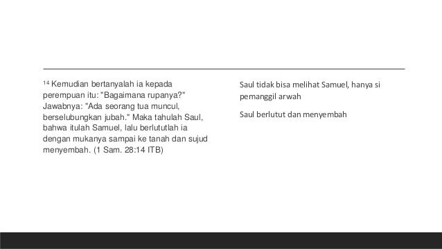 Sesi 13 teks dari kitab samuel dengan metode naratif dan historis ...
