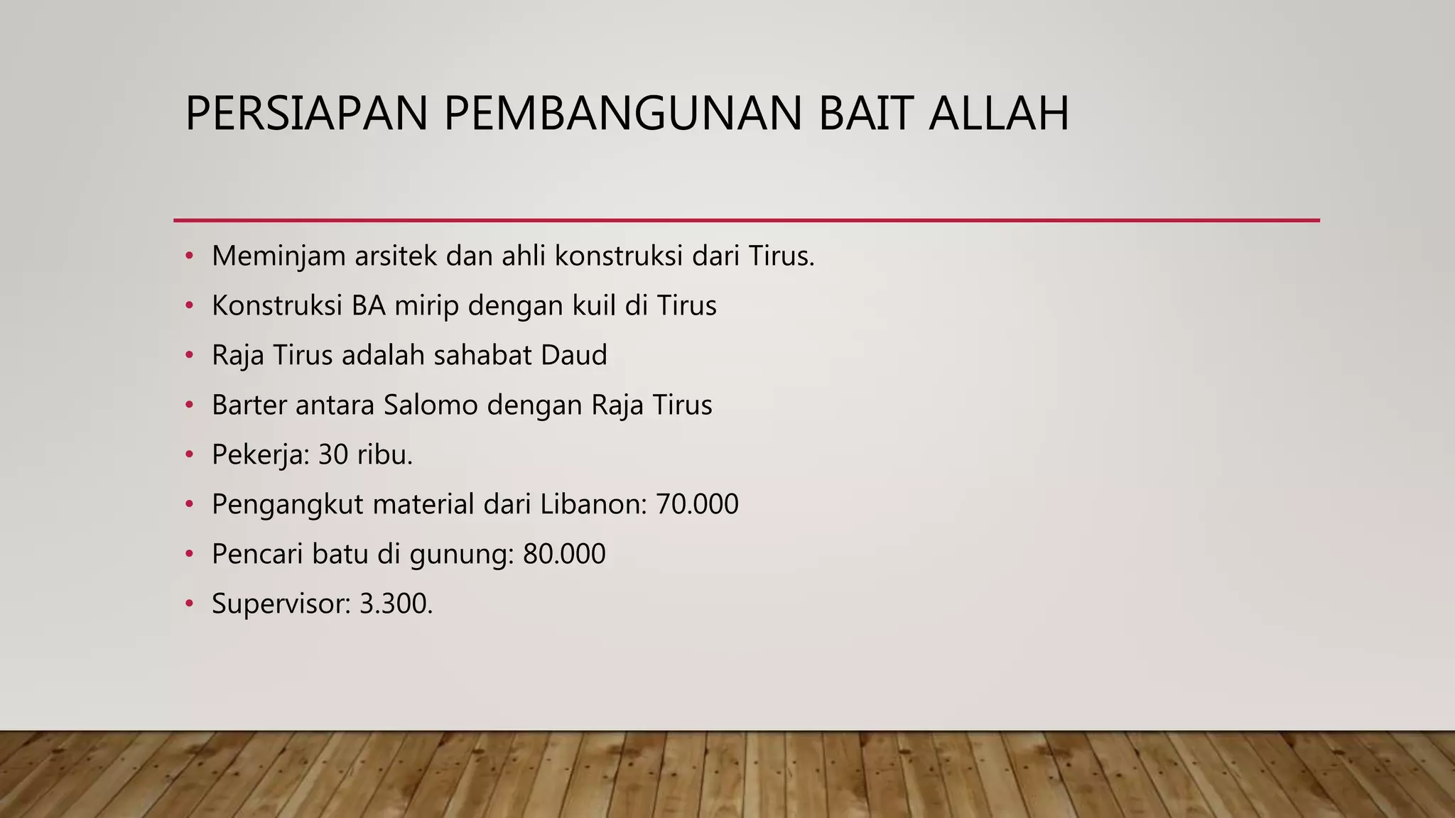 Sesi 18 bait allah salomo | PPTX