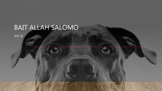 Sesi 18 bait allah salomo | PPTX