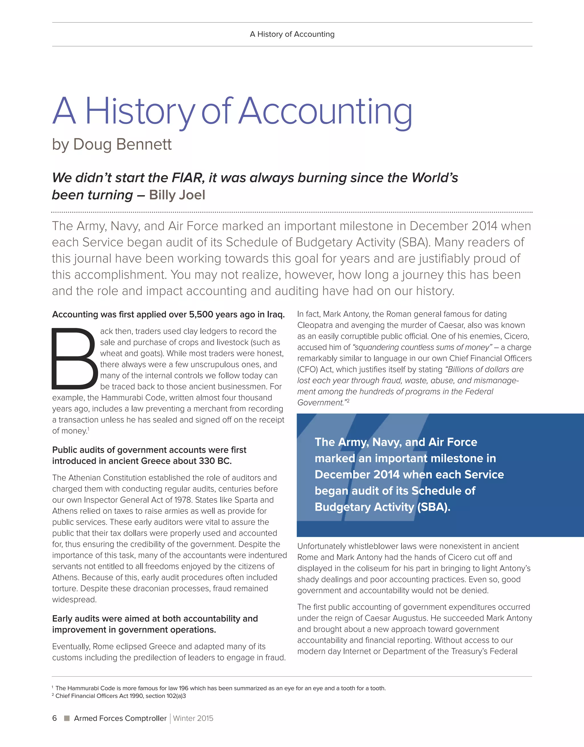 History of Accounting | PDF