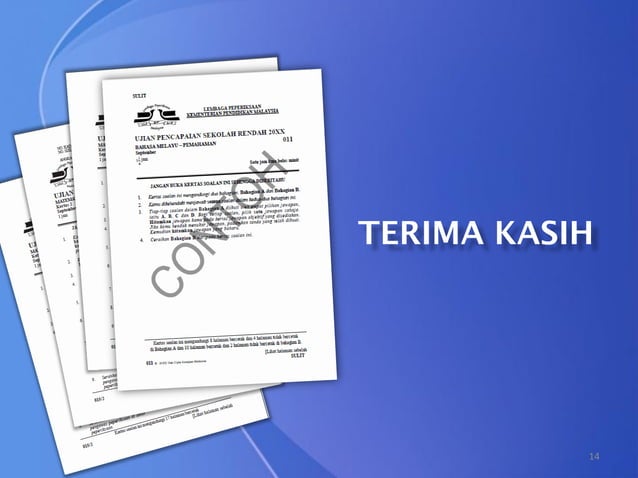 Sesi 1 taklimat format upsr mulai 2016 dan operasi ( | PDF
