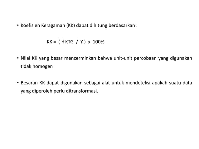 Rancangan Acak Lengkap Percobaan Satu Faktor | PPT Rancangan Acak Lengkap Percobaan Satu Faktor | PPT