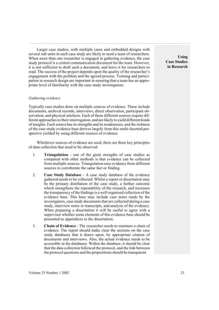 using case studies in research | PDF