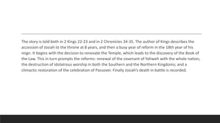 Sesi 21 reformasi religius raja yosia | PPT