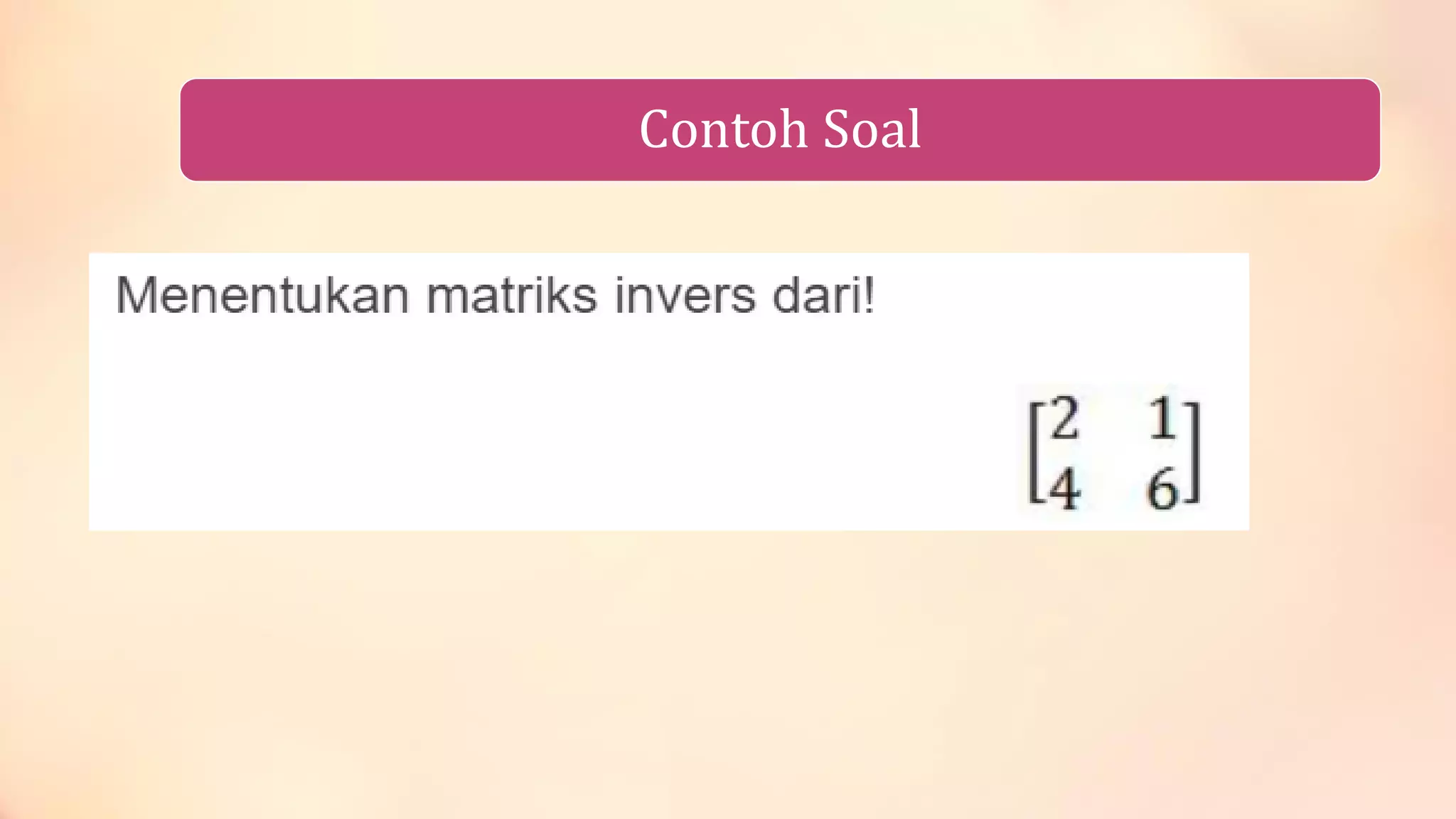 Sesi 2 invers matriks | PDF