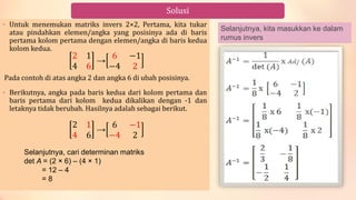 Sesi 2 invers matriks | PDF