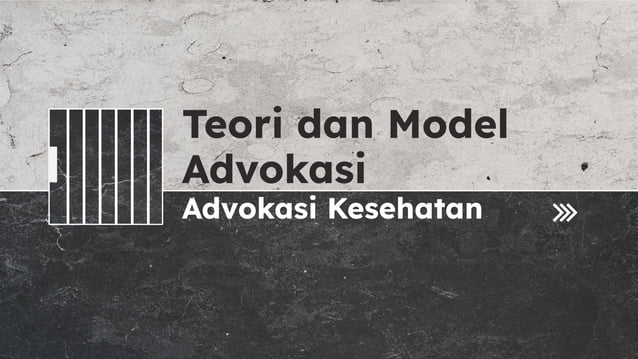 Teori dan Model Advokasi | PDF