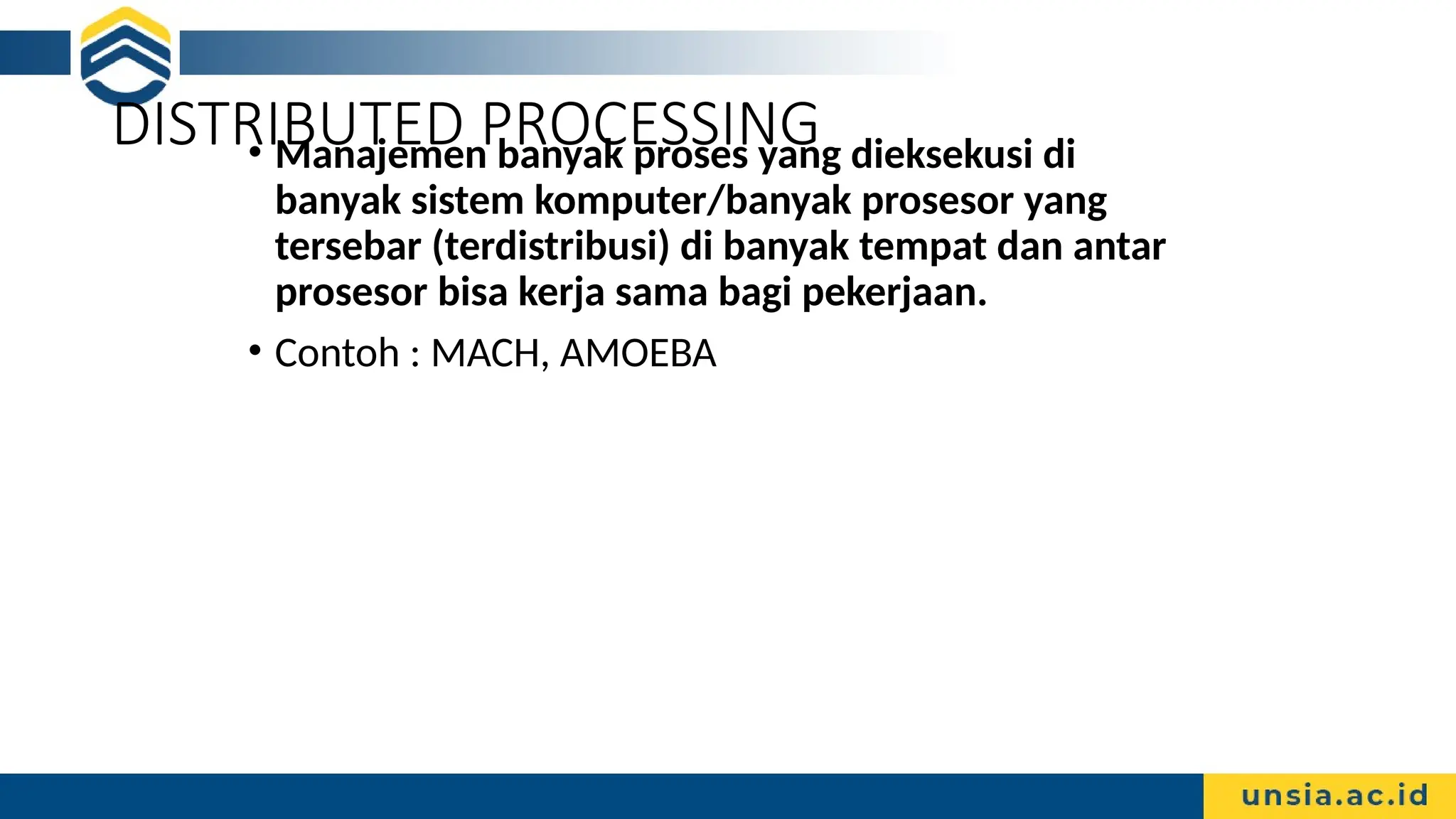 Sesi 2 Manajemen Proses - Sistem Operasi | PPTX