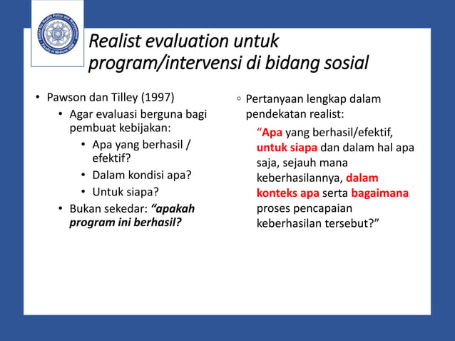 mapping program dan teori | PPT