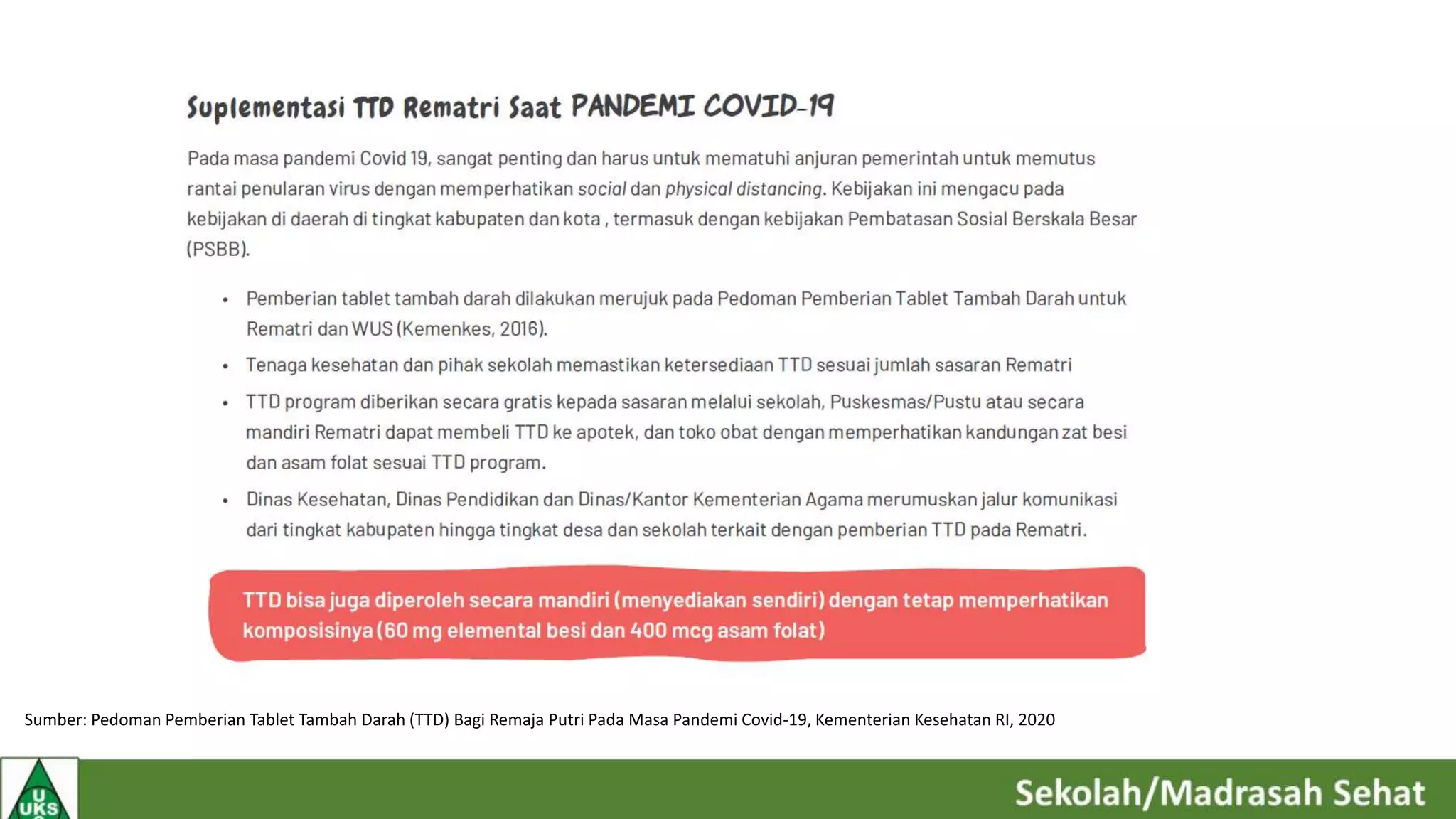 Sesi 3 - Pemberian Tablet Tambah Darah bagi Remaja Putri_logo UKS baru.pptx