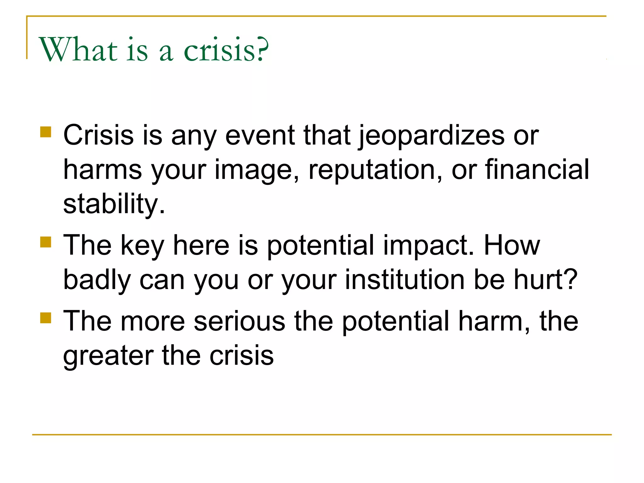Sesi 3 defining crisis pr | PPT