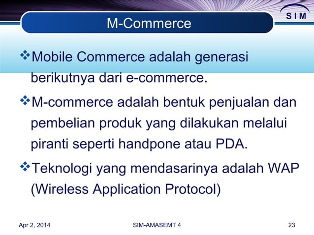Sesi4 e-commerce (SIM) | PPT