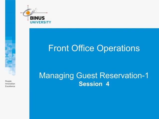 PPT Sesi 4 managing guest reservation-1 | PPTX