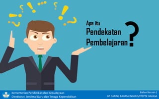 Sesi 4 konsep pendekatan, model, metode dan teknik pembelajaran | PPT