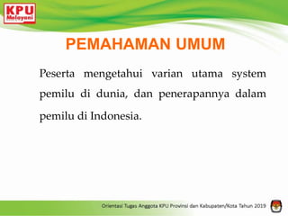 Sesi 4 sistem pemilu di indonesia | PPT