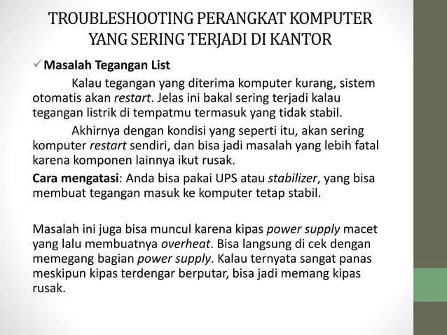 SESI 5-Teknik Perbaikan pada Troubleshooting pada Perangkat Komputer.pptx
