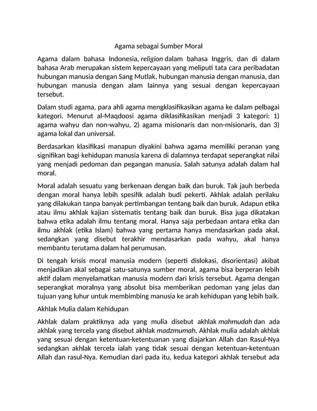 Sesi 5 Agama sebagai Sumber Moral untuk indonesia.docx