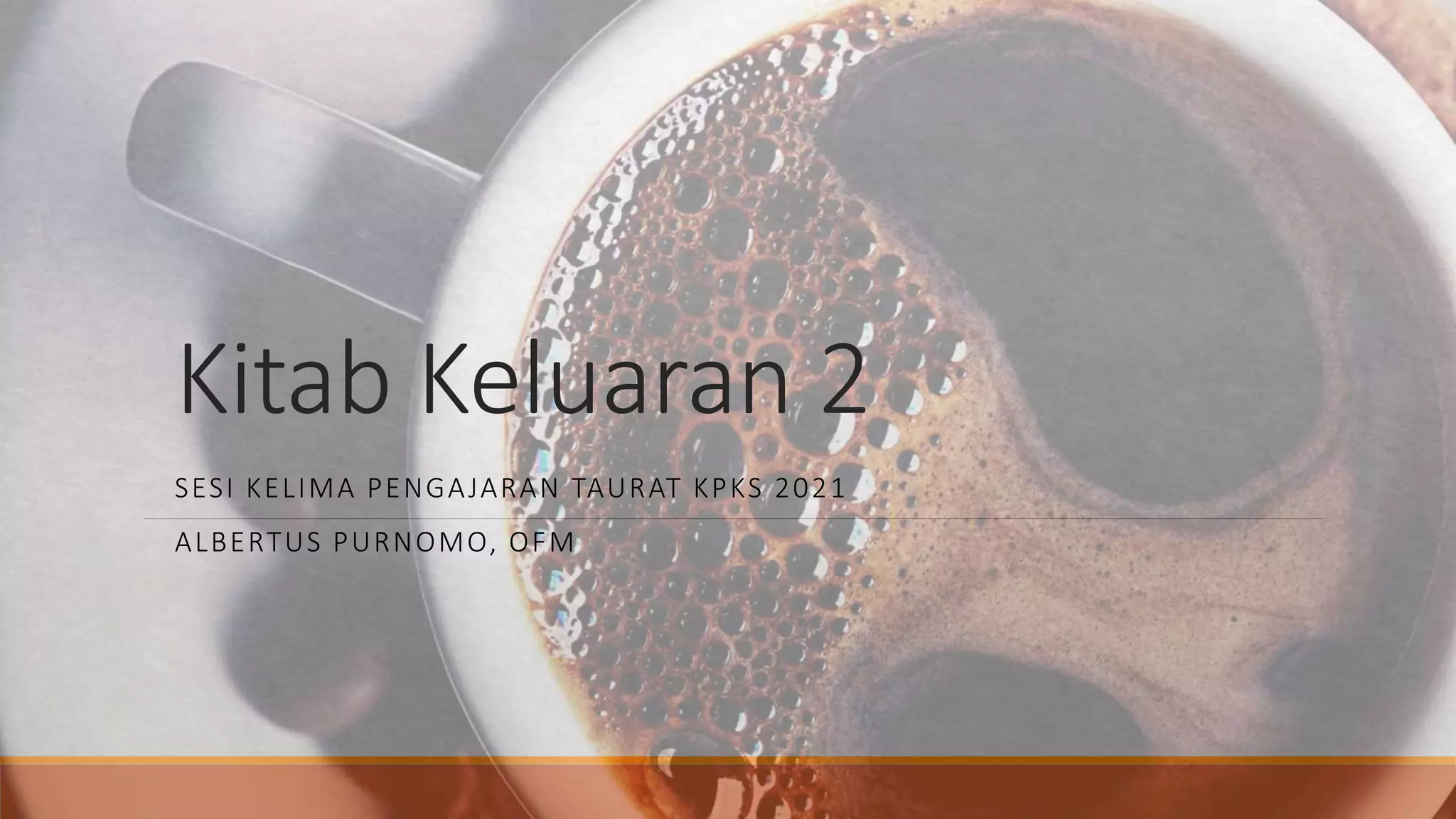 Sesi 5 Pengajaran Taurat KPKS kitab keluaran 2 | PPT