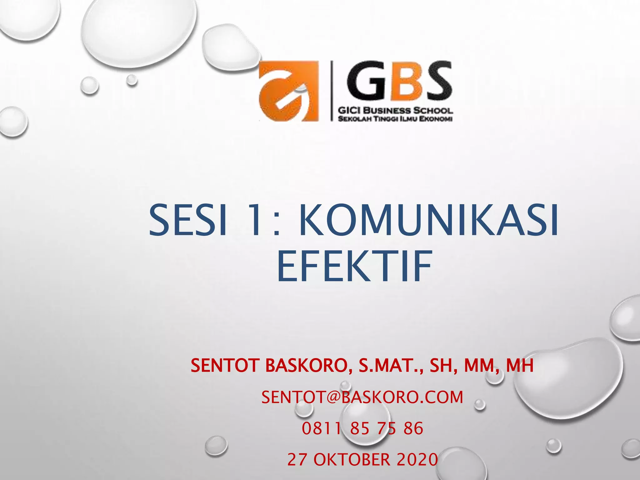 Sesi 5 komunikasi efektif | PPTX