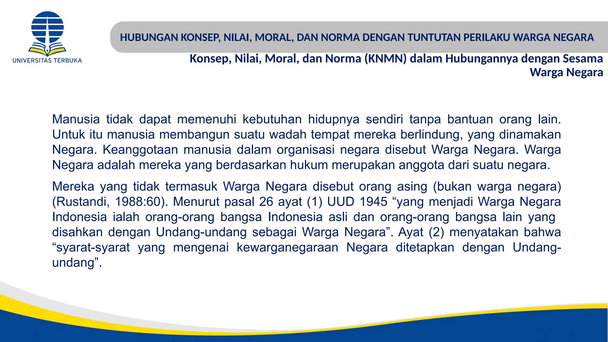 Sesi 5 PKN Hubungan Konsep, Nilai, Moral, dan Norma dengan Tuntutan ...