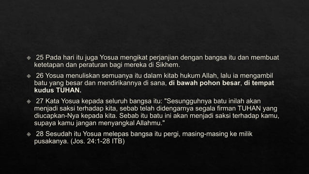 Sesi 7a interpretasi yosua sikhem | PPT