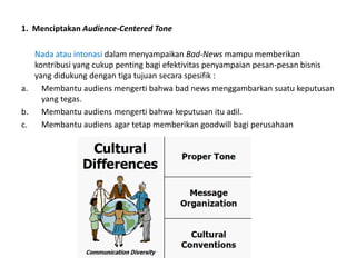 Penulisan Bad News (Writing bad news in business communication class) | PPT