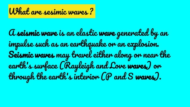 Sesimic waves | PPT