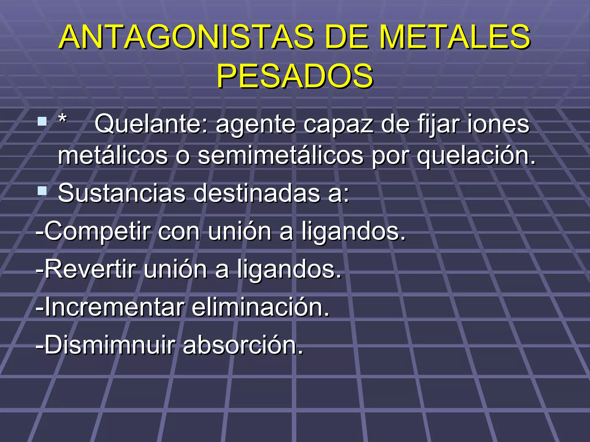 SesióN 10 Metales Pesados I | PPT