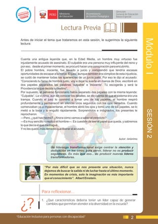 MODULO II Sesión 2 LA INCLUSION | PDF