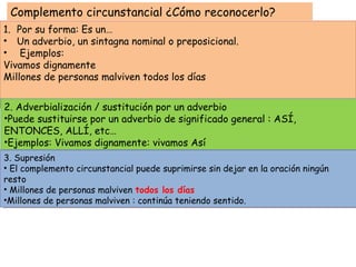Tema 3. Gramática. Los complementos verbales | PPT