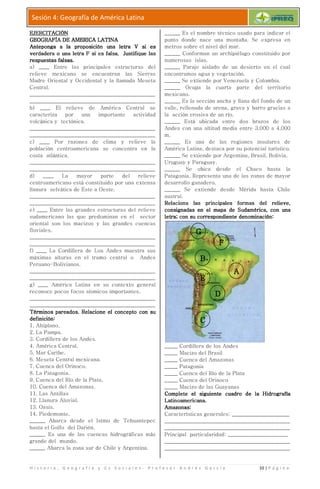 Sesión 4 geografía de américa latina | PDF