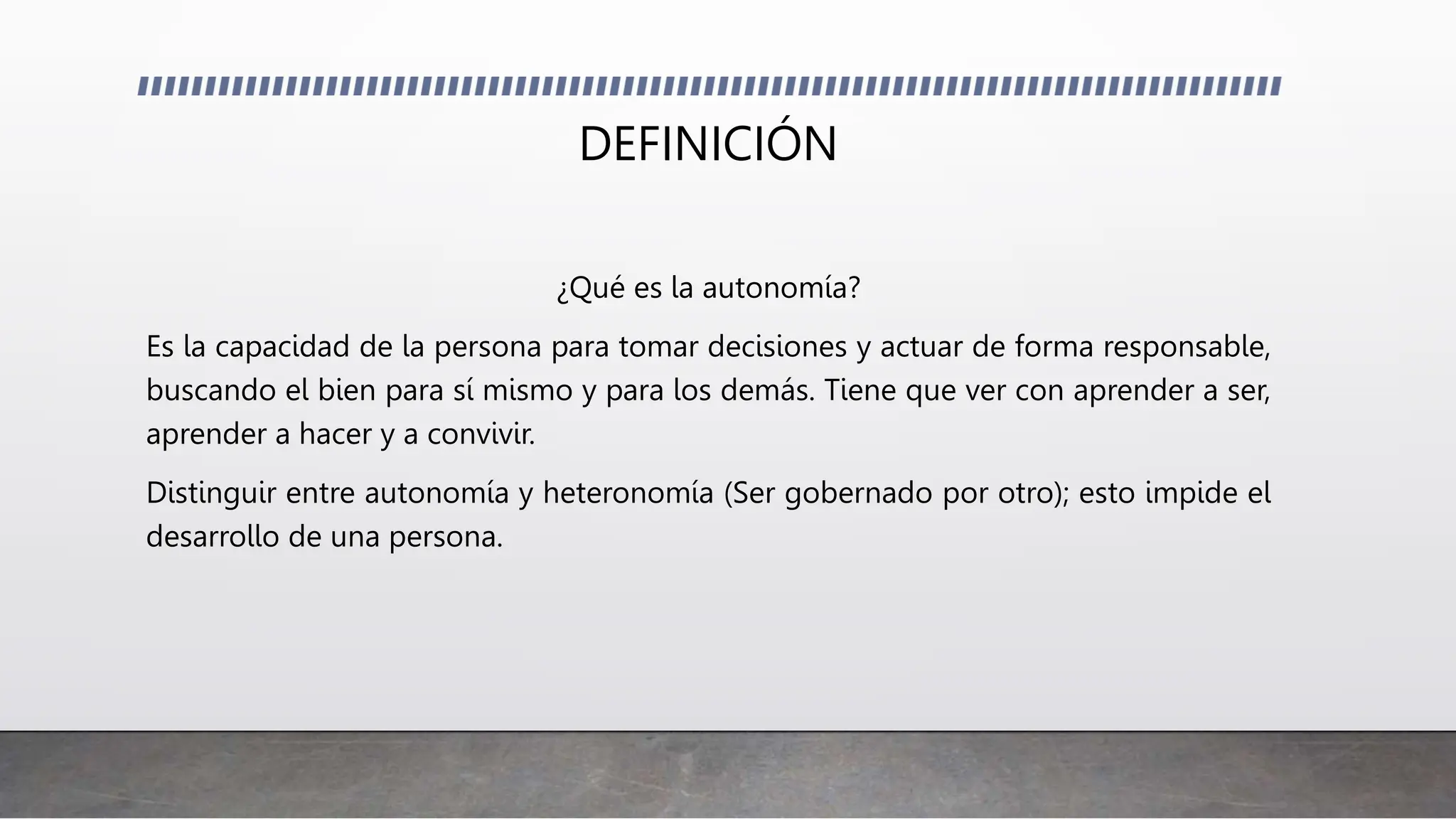 SESIÓN 5 EL VALOR DE LA AUTONOMÍA p.pptx | Education