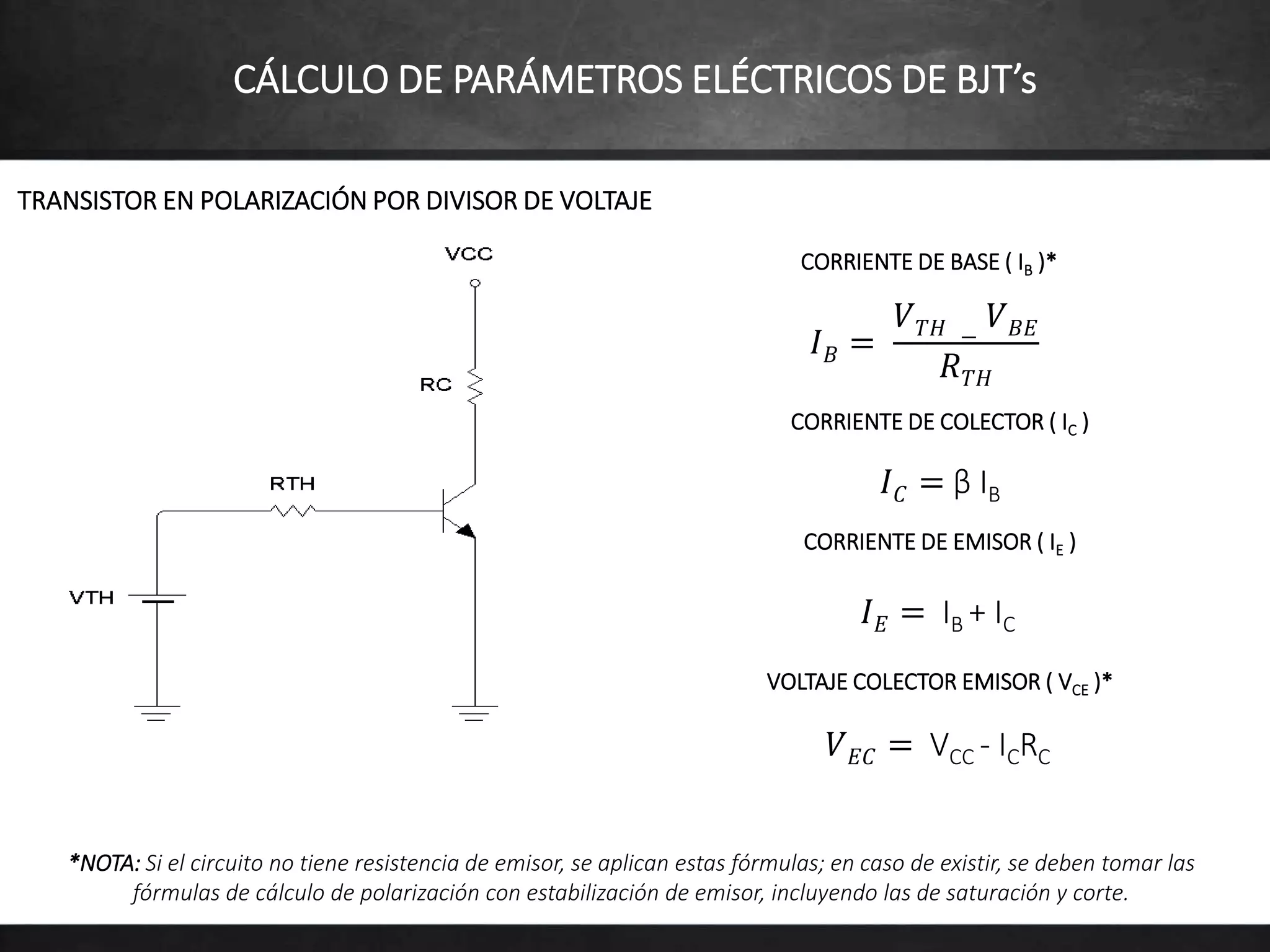 Teoría Básica de Transistores BJT | PPTX